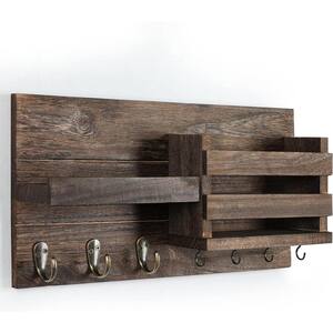 Cubilan 17 in. W x 4.5 in. D Decorative Wall Shelf, Coat Rack Wall ...