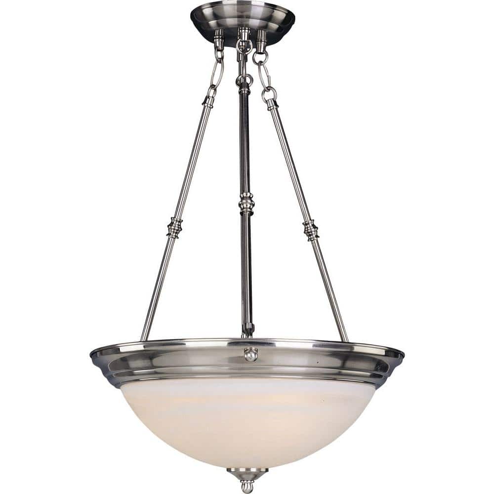 Maxim Lighting Essentials 3-Light Satin Nickel Pendant 5845MRSN - The ...
