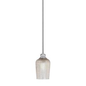 Albany 60-Watt 1-Light Brushed Nickel Pendant Mini Pendant Light Square ...