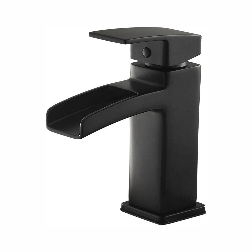 Pfister Kenzo Single Hole Single Handle Bathroom Faucet In Matte Black