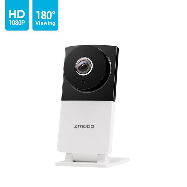 Zmodo Sight 180C 180-View Angle 1080p Indoor Wi-Fi Security Camera with ...