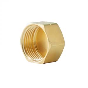Everbilt 3/8 in. Comp Compression Brass Cap 801039 - The Home Depot