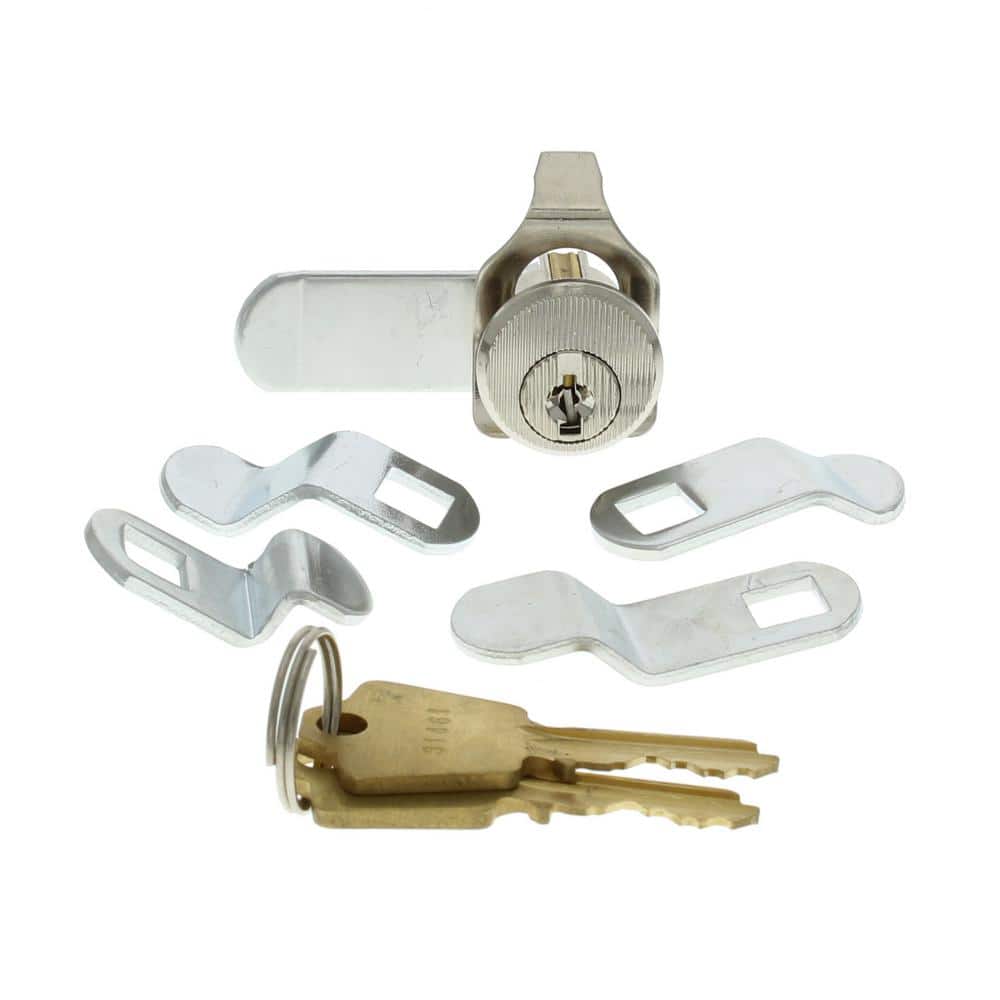 Silver 5-Cam Mailbox Lock with Keys 155P - The Home Depot