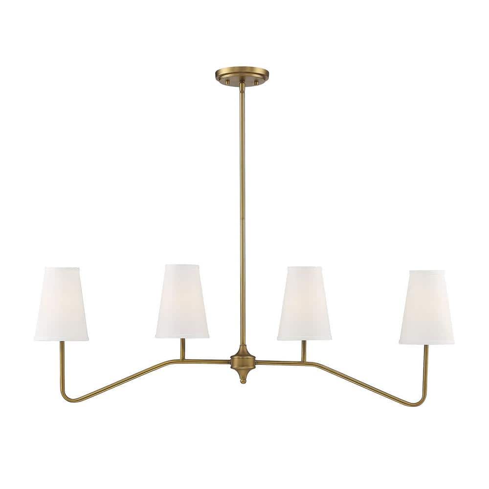 Reviews for TUXEDO PARK LIGHTING 40 in. W x 13 in. H 4-Light Natural ...