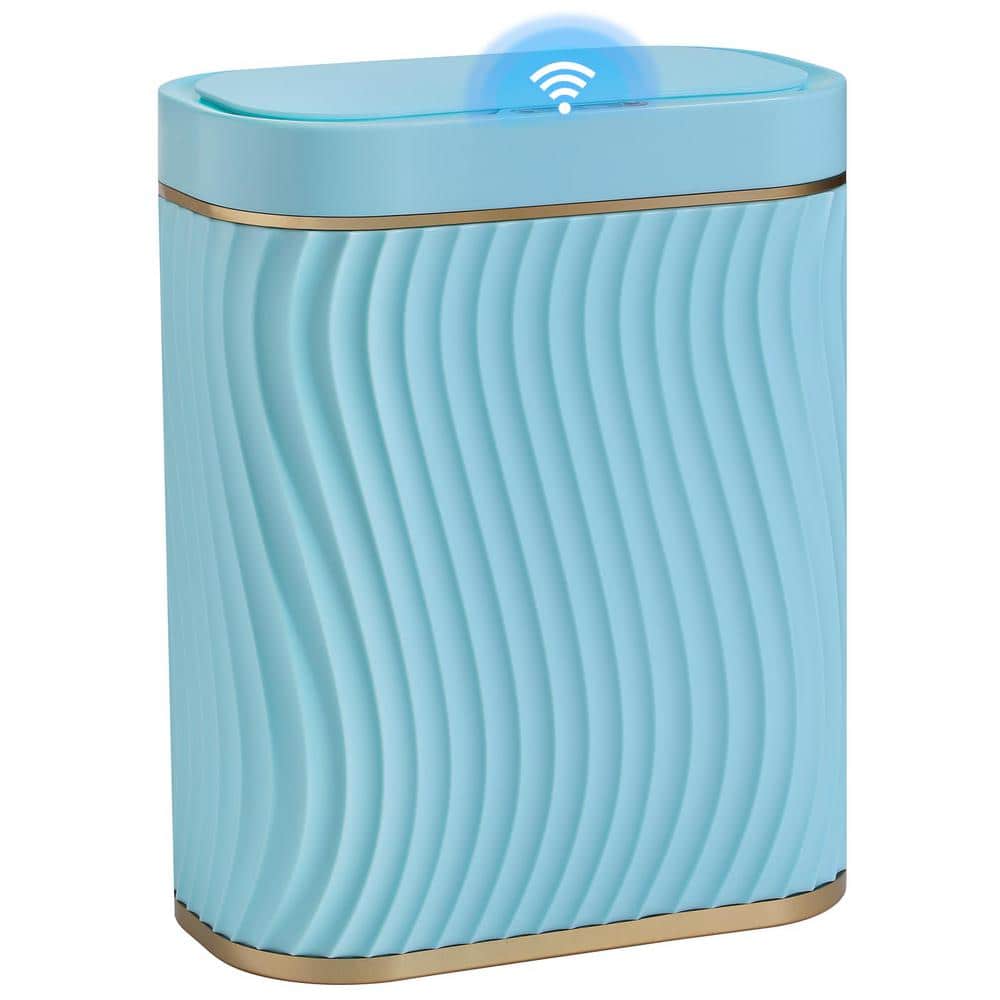 Afoxsos Water-Resistant Automatic Touchless Lid 2.6 Gallon Green Indoor ...