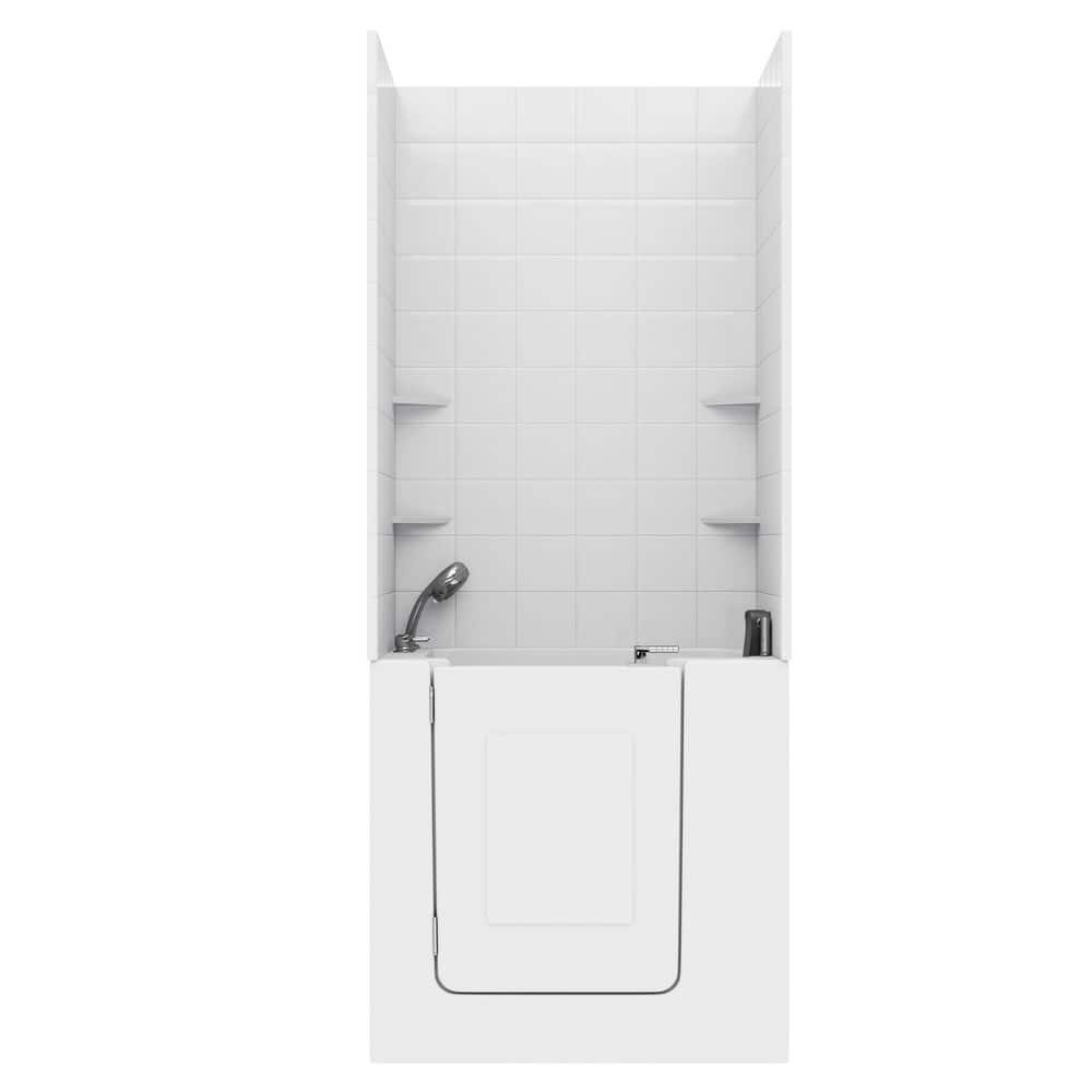 Universal Tubs Nova Heated Series 27 in. x 39 in. Left Side Drain ...
