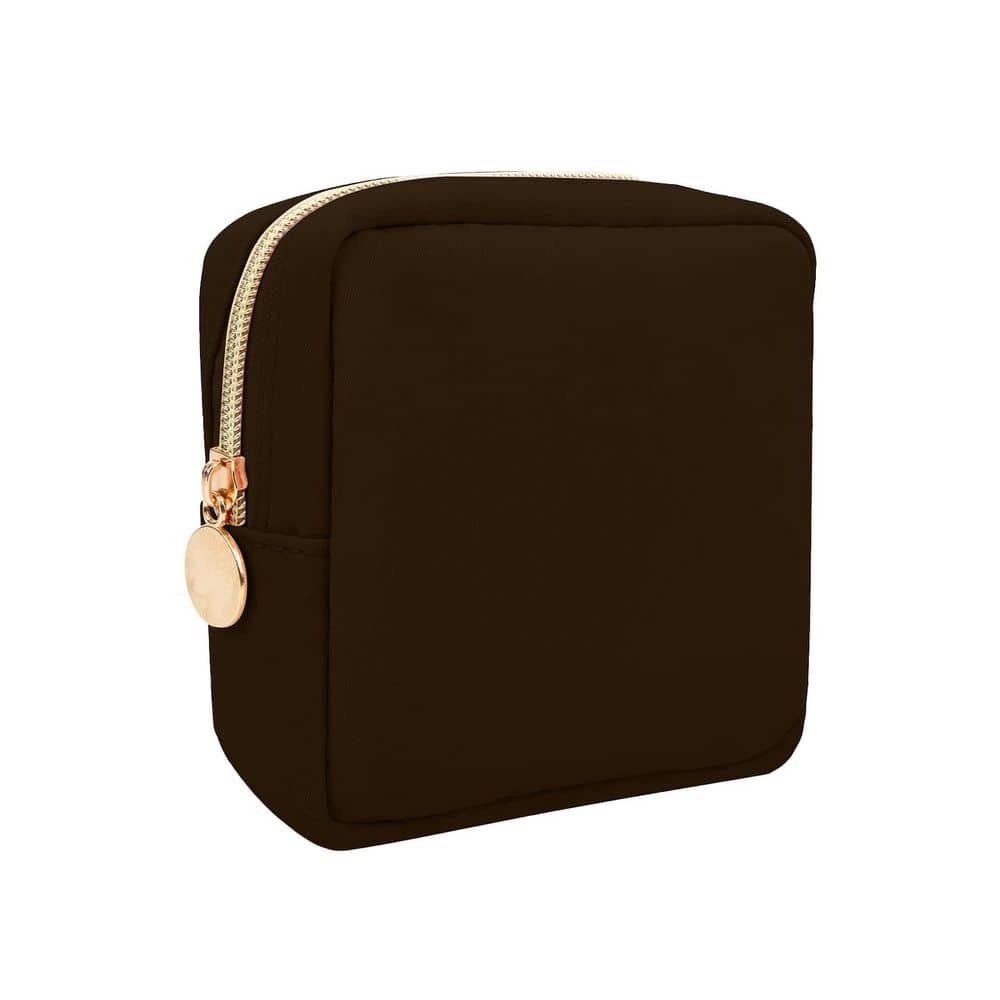 Lynzavix Chocolate Mini Makeup Pouch, Nylon Travel Cosmetic Toiletry ...