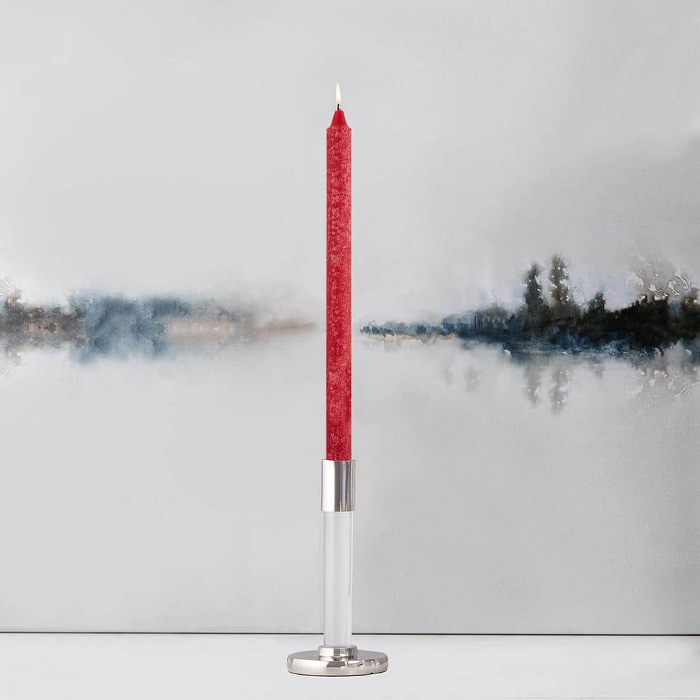 ROOT CANDLES 12 in. Timberline Arista Red Dinner Candle (Box of 12 ...