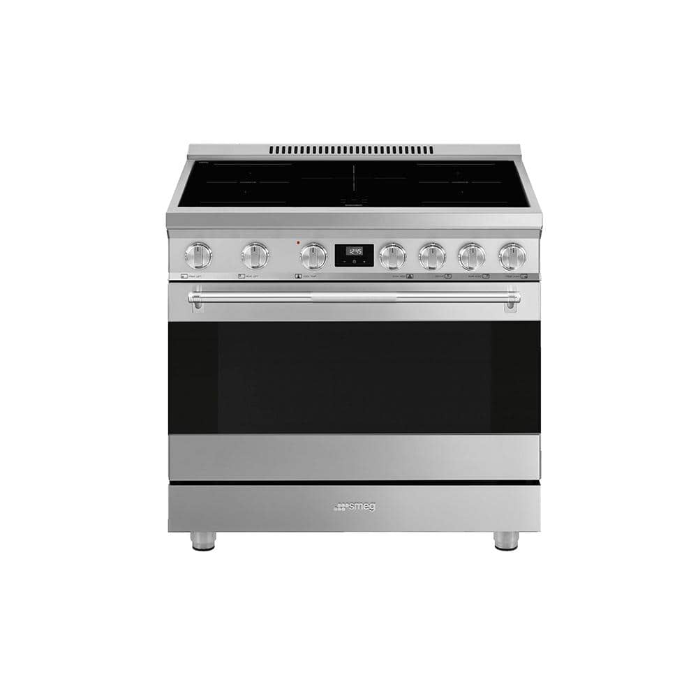 smeg Professional Range Series 36" Range. Induction. Stainless Steel ...