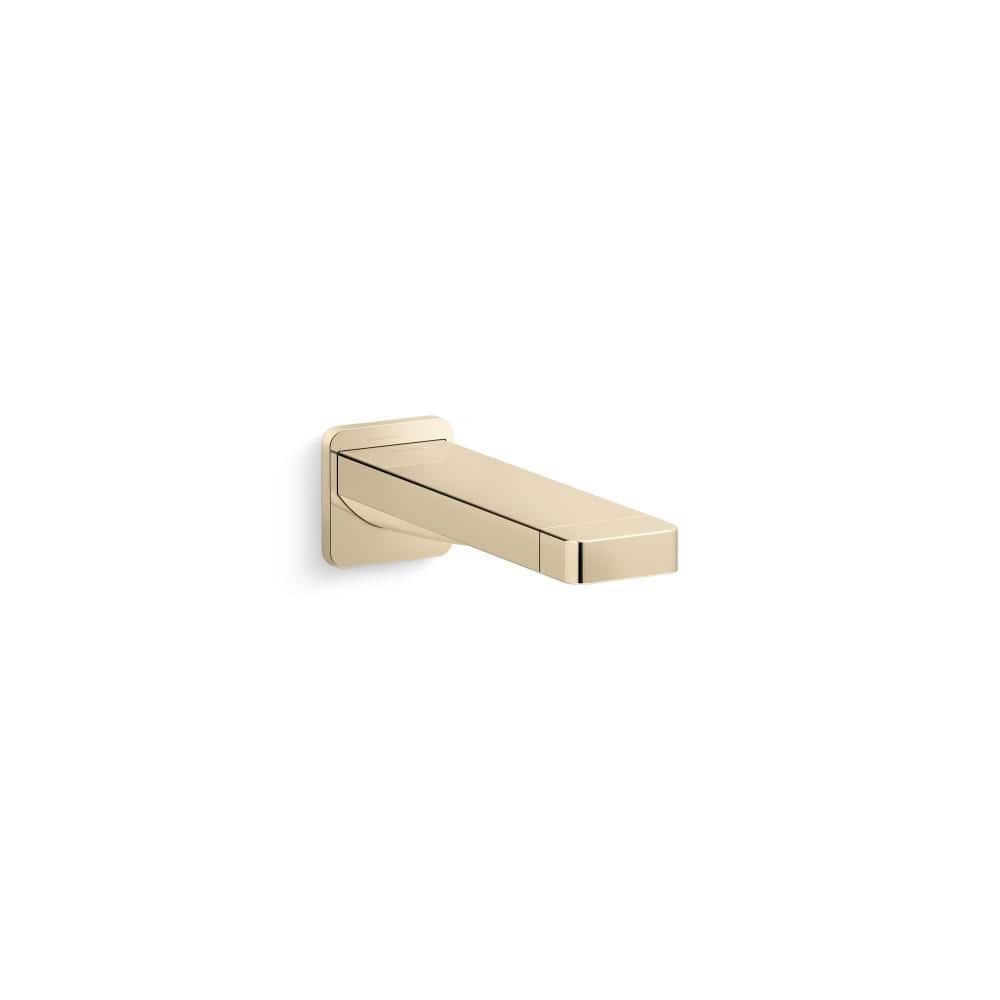 KOHLER Parallel Wall Mount Bath Spout in Vibrant French Gold 23510-AF ...