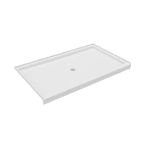 Swan Swanstone 60 in. L x 36 in. W Alcove Shower Pan Base with Center ...