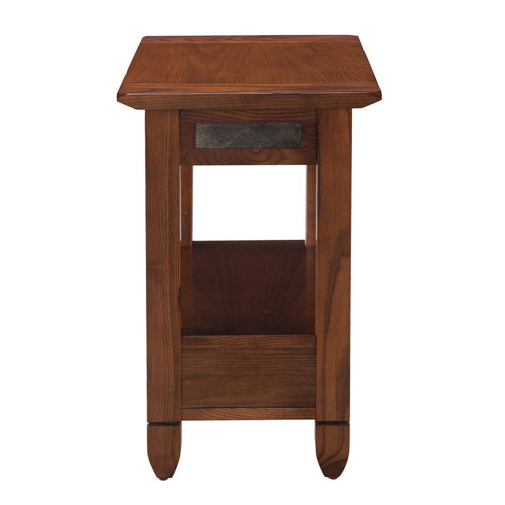 Leick Home Slatestone 15.25 in. x 24.5 in. x 24 in. Rustic Oak ...