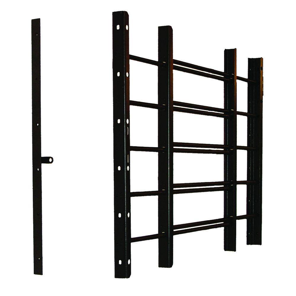 Grisham PP-SPAG 5-Bar Window Guard in Black 91550 - The Home Depot