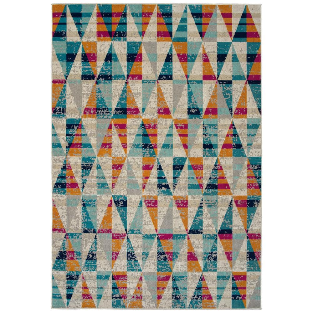 Kaleen Legata Collection Multi 4'1" x 5'7" Rectangle Residential Indoor ...