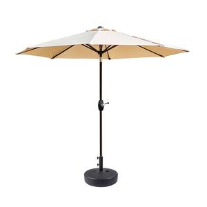 WESTIN OUTDOOR Kingston 9 ft. Market Outdoor Umbrella in Gray with 50 ...