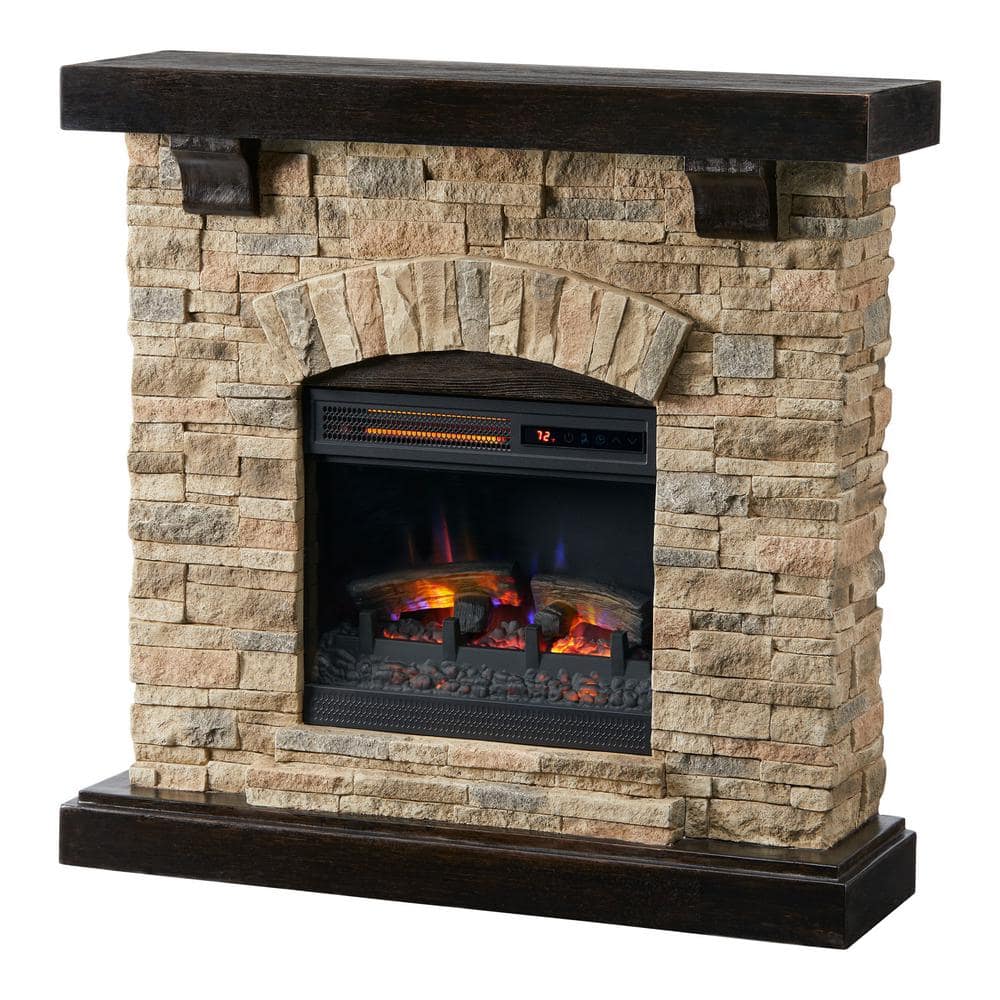 Home Decorators Collection Pembroke 40 in. Freestanding Faux Stone ...