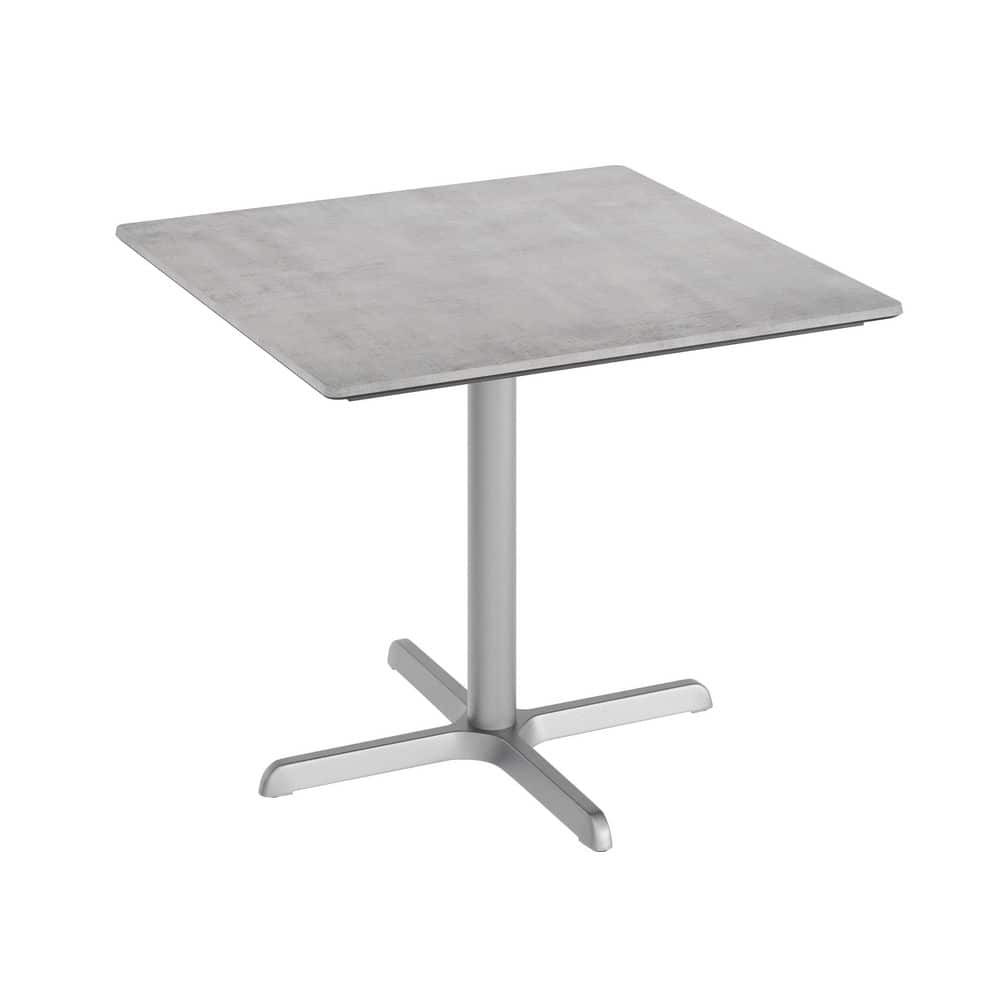 Carnegy Avenue Acadia Gray Faux Concrete/Silver Base Wood 36 in ...