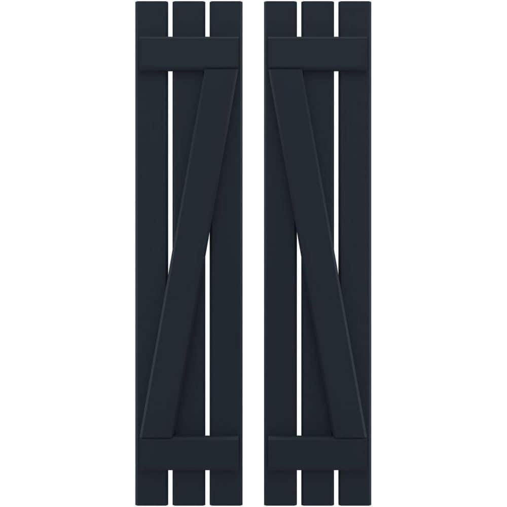 Ekena Millwork 11-1/2 in. W x 58 in. H Americraft 3 Board Real Wood ...