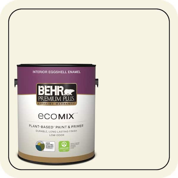 Reviews for BEHR PREMIUM PLUS 1 gal. #M310-1 Tibetan Jasmine Eggshell ...