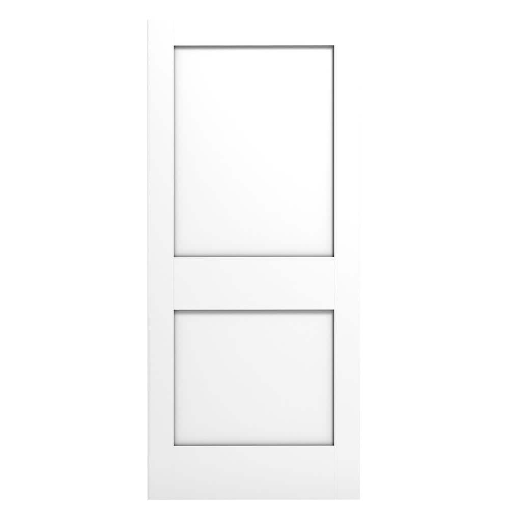 Alexandria Moulding 3068 36 in. W x 80 in. H 2 Panel Square Shaker Flat ...