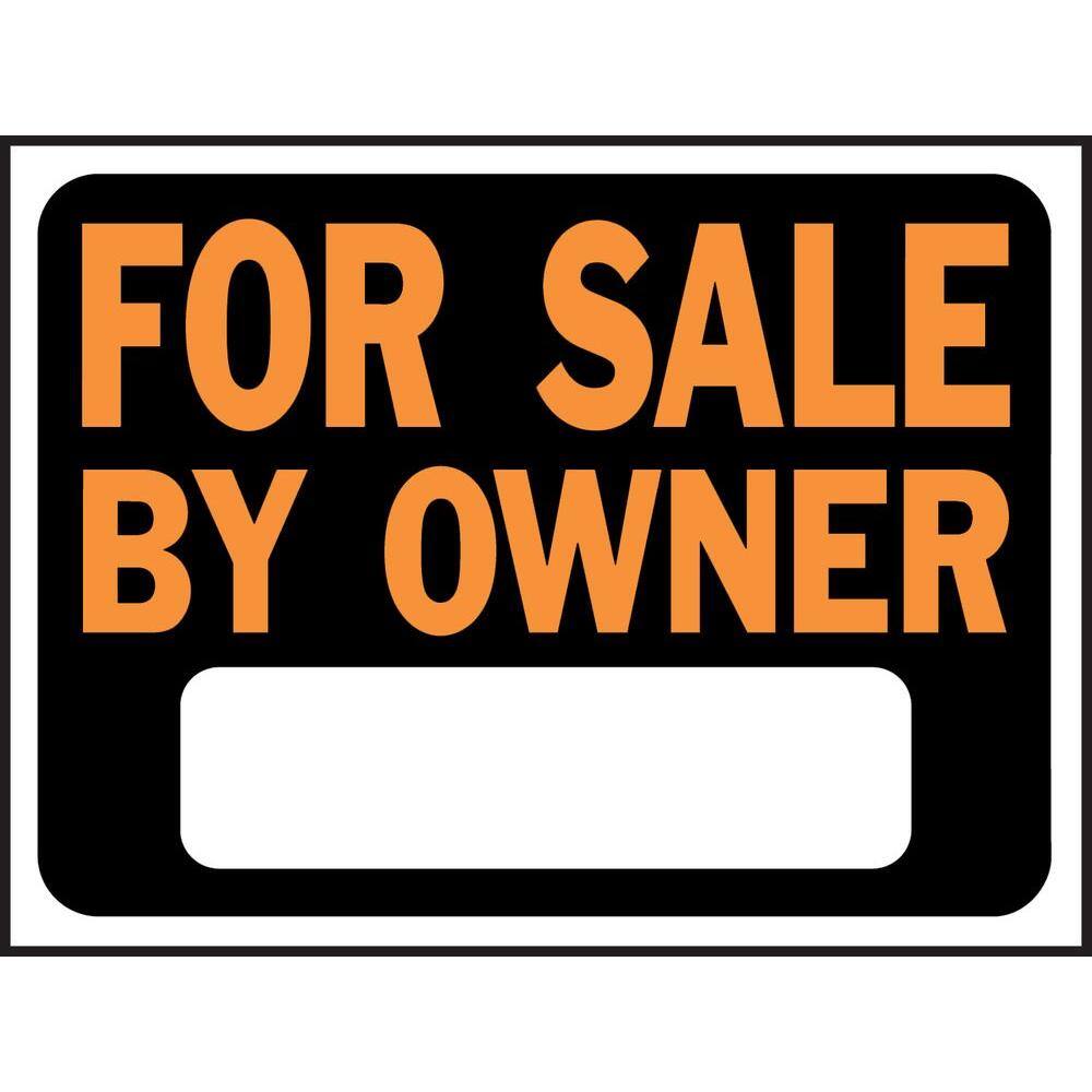 HY-KO 9 in. x 12 in. Plastic for Sale by Owner Sign 3007 - The Home Depot