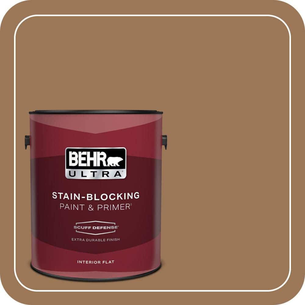 BEHR ULTRA 1 gal. #PPU4-02 Coco Rum Extra Durable Flat Interior Paint ...