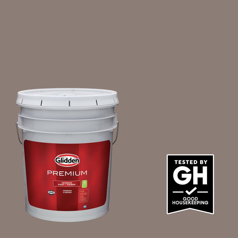 Glidden Premium 5 gal. PPG1017-5 Cinnamon Toast Eggshell Interior Latex ...