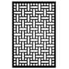 Acurio Latticeworks Crosshatch 4 ft. x 32 in. Black Squares/Rectangles ...