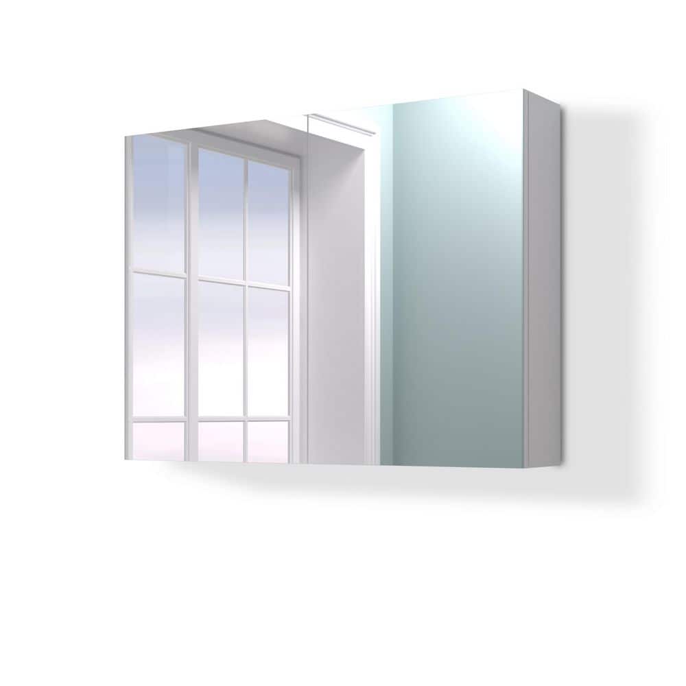 KINWELL 32 in. W x 24 in. H Rectangular Surface Mount Medicine Cabinet ...
