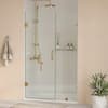 Kobiworks Nirvana 58 in. W x 76 in. H Frameless Pivot Hinged Shower ...