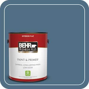 BEHR PREMIUM PLUS 8 oz. #S500-6 Shipyard Satin Enamel Interior/Exterior ...