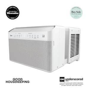 Midea 10 000 BTU U Shaped Inverter Window Air Conditioner WiFi 9X Quieter ENERGY STAR Most Efficient Over 35 Savings White MAW10V1QWT The Home Depot