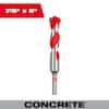 Milwaukee 7/8 in. x 4 in. x 6 in. Carbide Hammer Drill Bit for Concrete ...