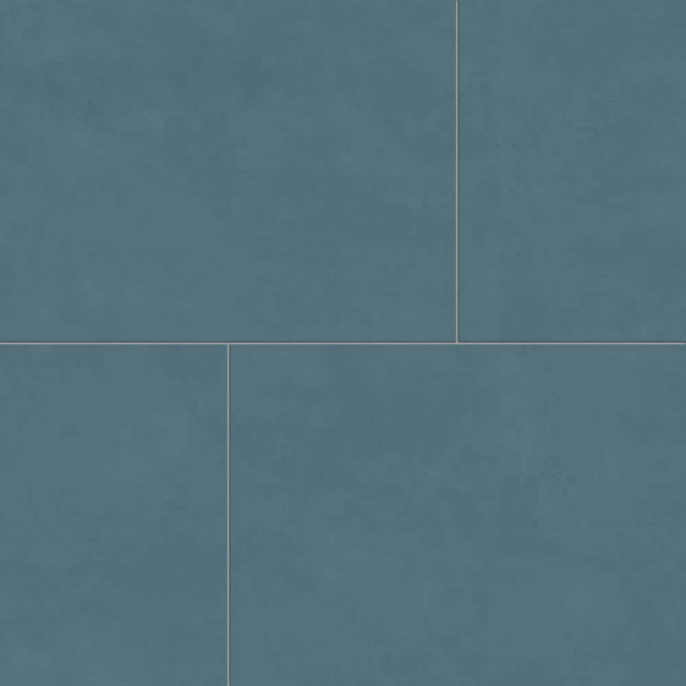 Corso Italia Urban Denim Matte 24 in. x 48 in. Solid Concrete Look ...