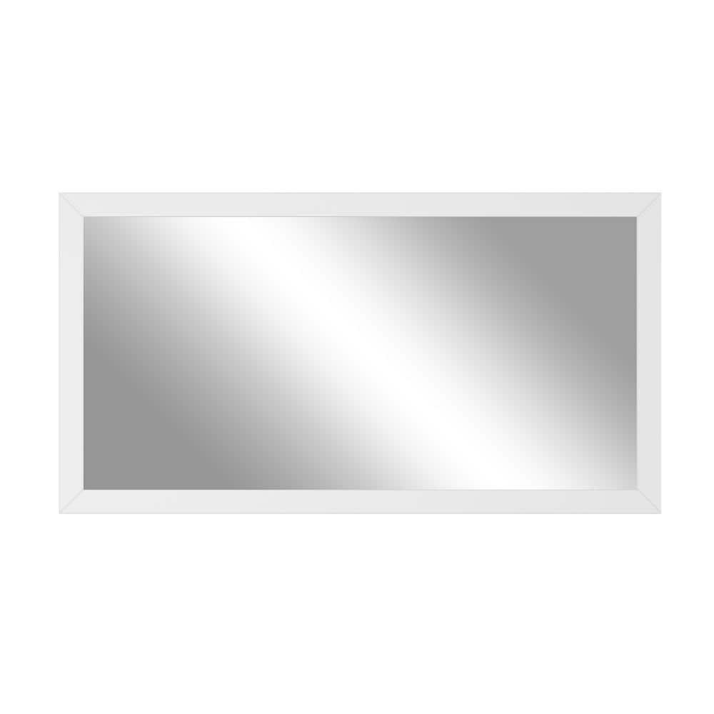 CASAINC 59 in. W x 34 in. H Rectangle Wood Framed Wall Mounted Modern ...