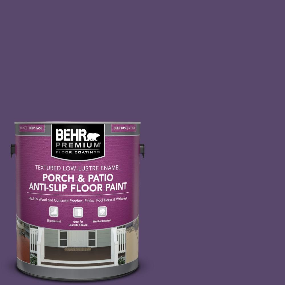 BEHR PREMIUM 1 gal. #P570-7 Proper Purple Textured Low-Lustre Enamel ...