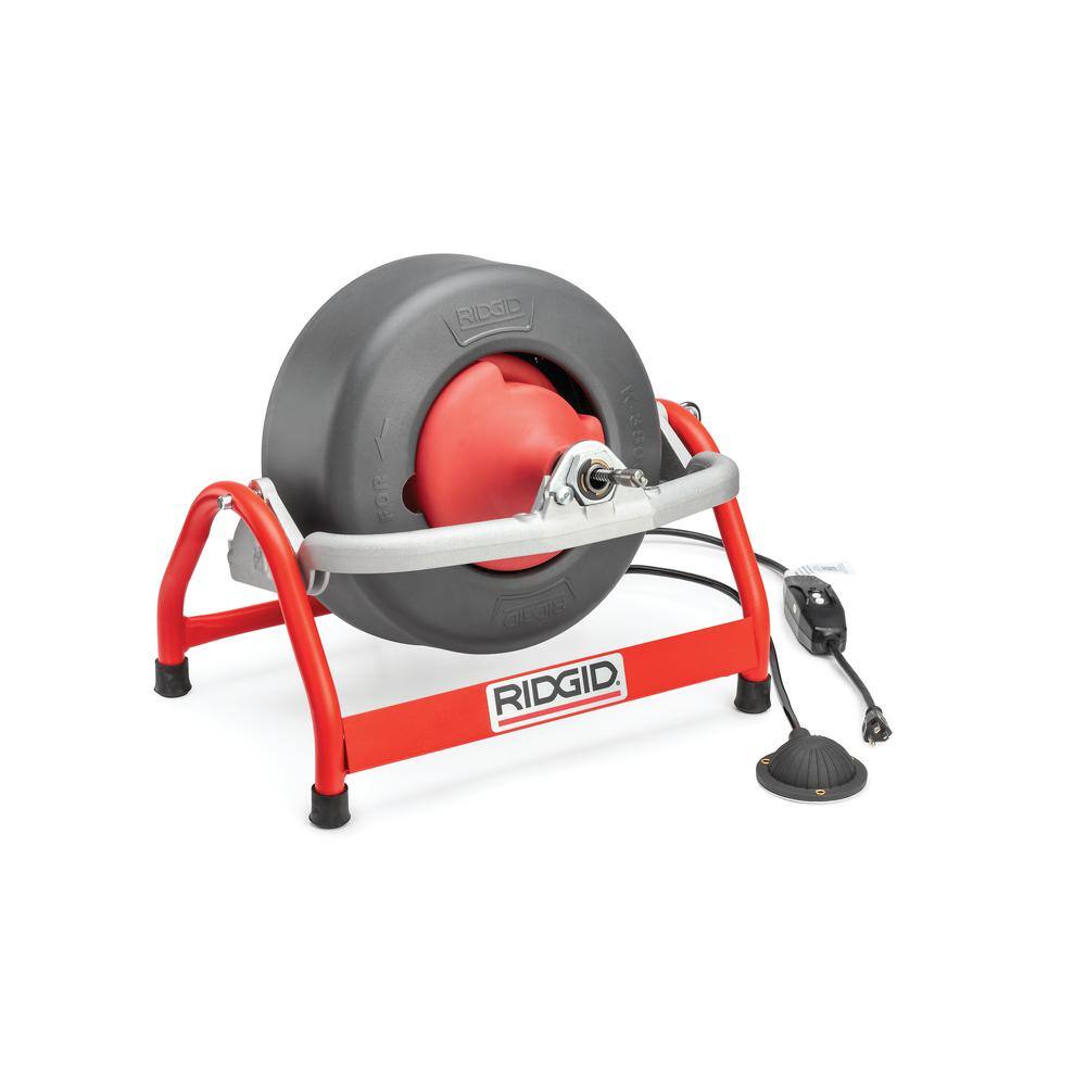 RIDGID K-3800 Drain-Cleaning Machine with C-46 Cable for 2 in. to 4 in ...