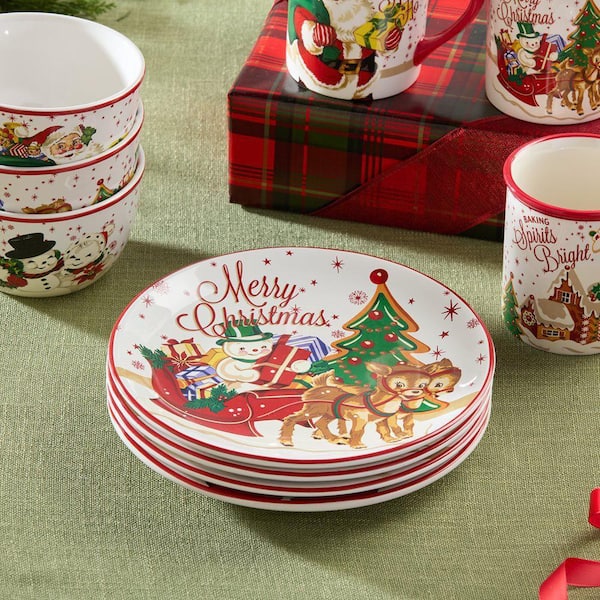 christmas plates set