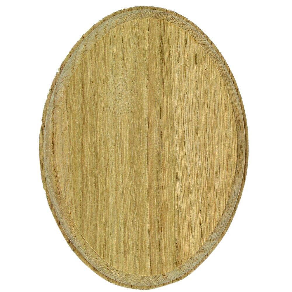 EVERMARK Stair Parts 7337 4-1/2 in. x 5-1/2 in. Unfinished Red Oak Oval ...