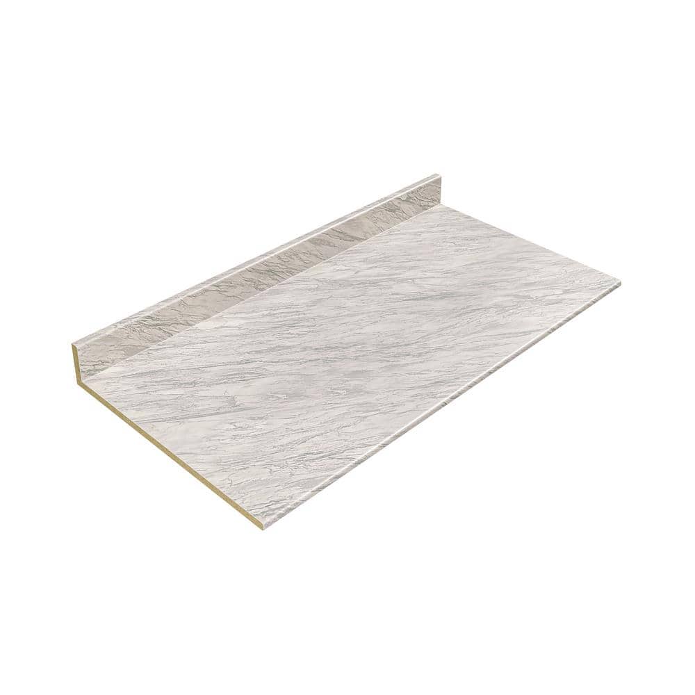 Hampton Bay Formica 4 ft. Straight Laminate Countertop in Satin Finish ...