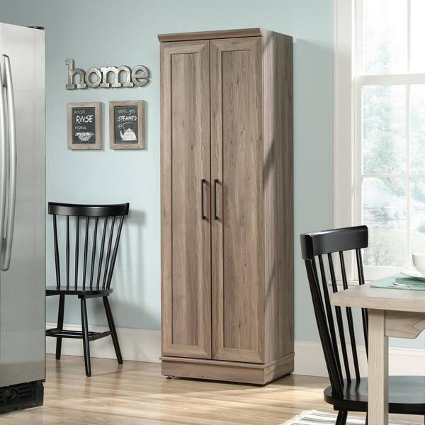 SAUDER HomePlus 23 in. Salt Oak Wide Storage Cabinet 422426 - The Home ...