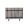 MGP 22 in. H Black Bamboo Picket Garden Fence BPB-22B - The Home Depot