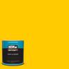 BEHR PREMIUM PLUS 1 qt. #370B-7 Yellow Flash Satin Enamel Exterior ...