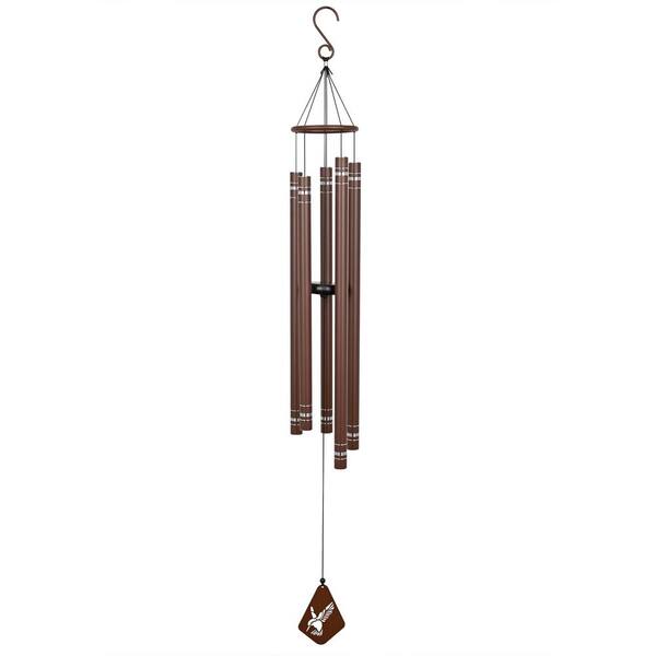 Alpine Corporation 51" Brown Metal Windchime with Hummingbird ...