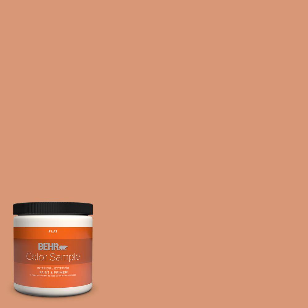 BEHR PREMIUM PLUS 8 oz. #M210-5 Candied Yams Flat Interior/Exterior ...
