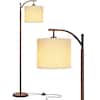 Brightech Montage 62 in. Oil Brushed Bronze Modern 1-Light LED Energy Efficient Floor Lamp with ...