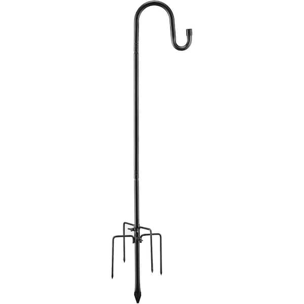 Misopily 62 in. Adjustable Shepherds Hook Bird Feeder Pole with 5 Prong ...