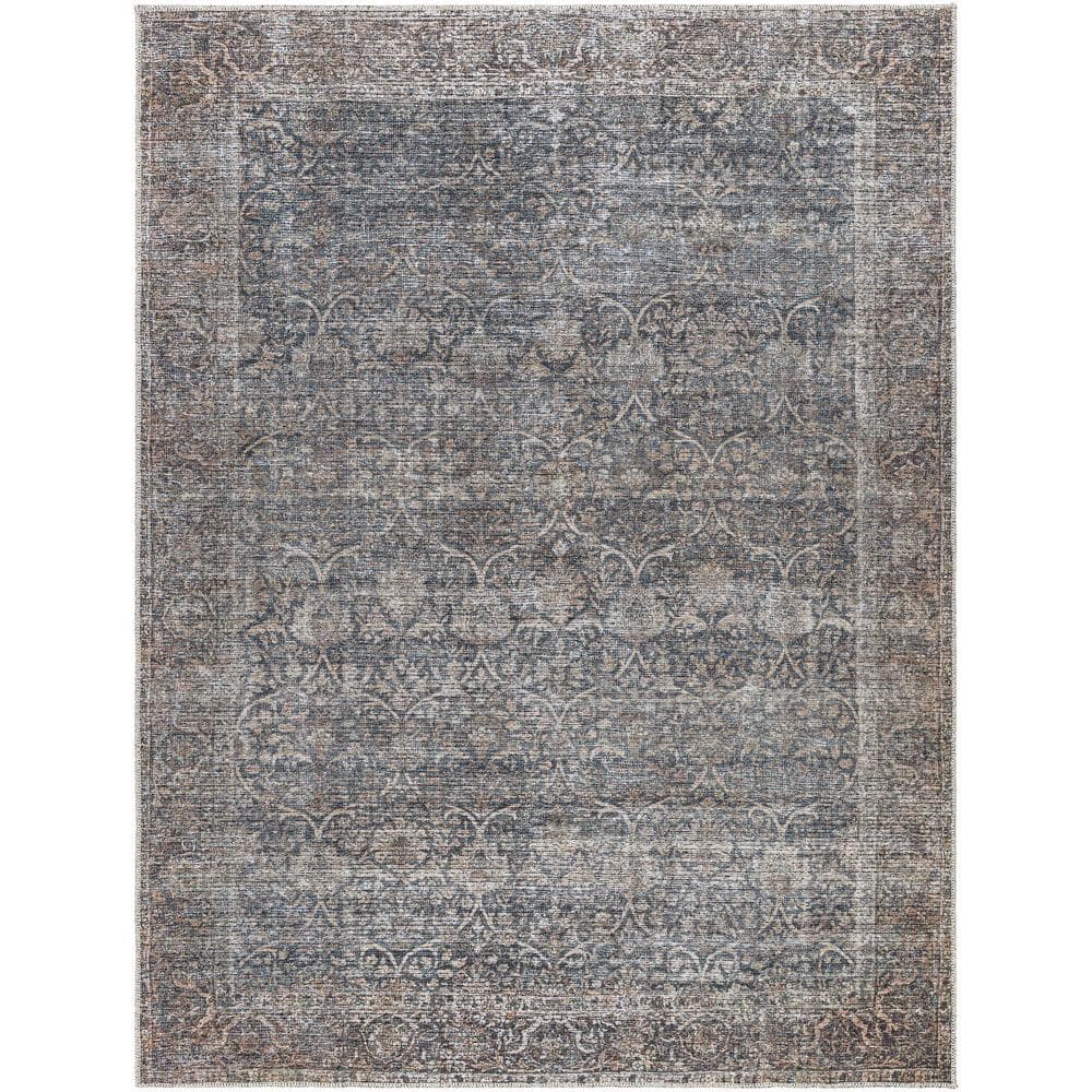 Livabliss Lorelai Gray Traditional 2 ft. x 3 ft. Indoor Machine ...