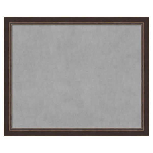 Amanti Art Lara Bronze 44 in. x 36 in. Framed Magnetic Board ...