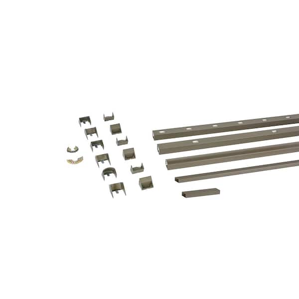WESTBURY Riviera III 36 in. x 84 in. Bronze Aluminum Fine Texture ...